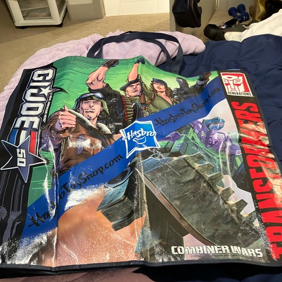Hasbro | Accessories | Hasbro Gi Joe And Transformers Graphic Tote Bag ...